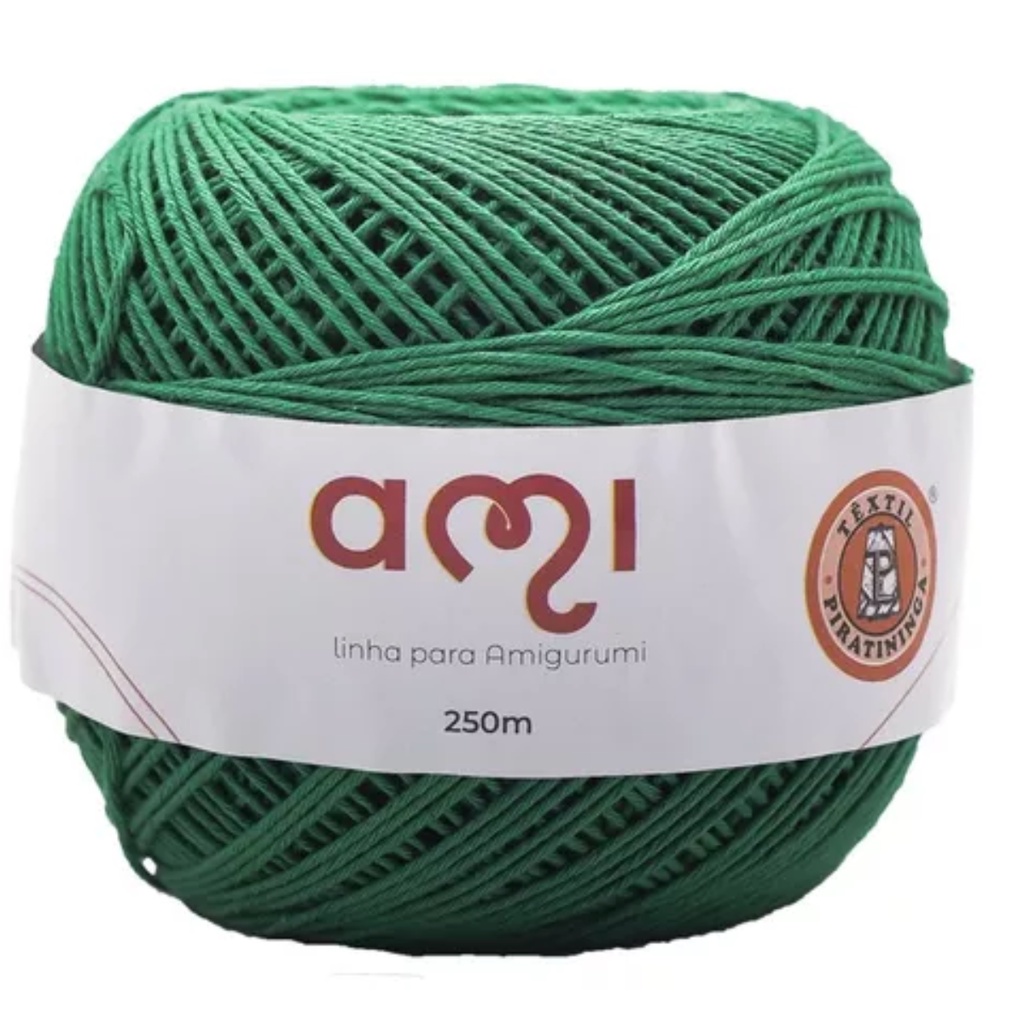 Linha Ami - Amigurumi Textil Piratininga 250M Verde Bandeira | Shopee ...