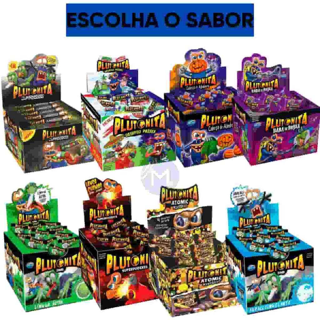 Chiclete Plutonita 180g | Escolha o Sabor | Shopee Brasil