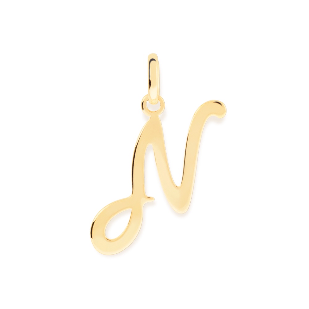 Pingente letra alfabeto Cor: Letra n 540675 Rommanel | Shopee Brasil