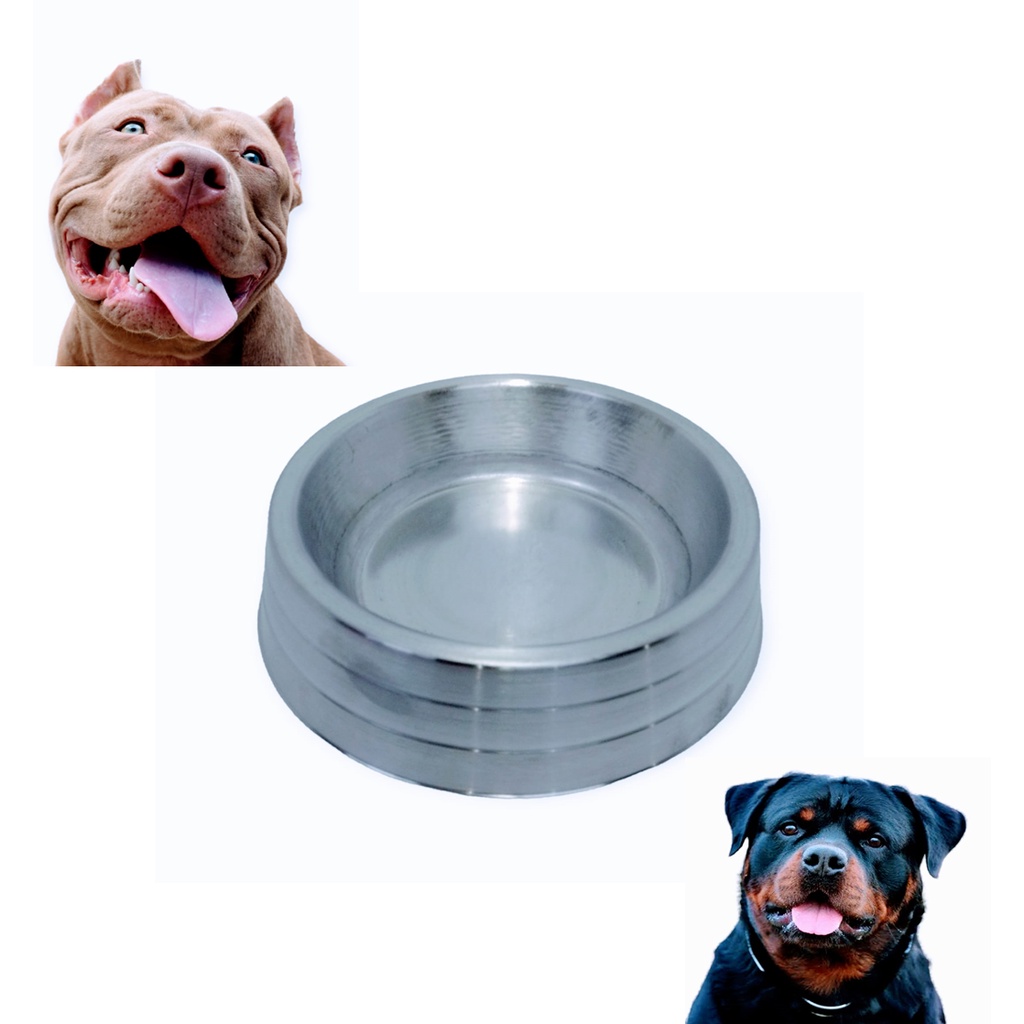 COMEDOURO PESADO ALUMINIO GIGANTE PARA CACHORRO | Shopee Brasil