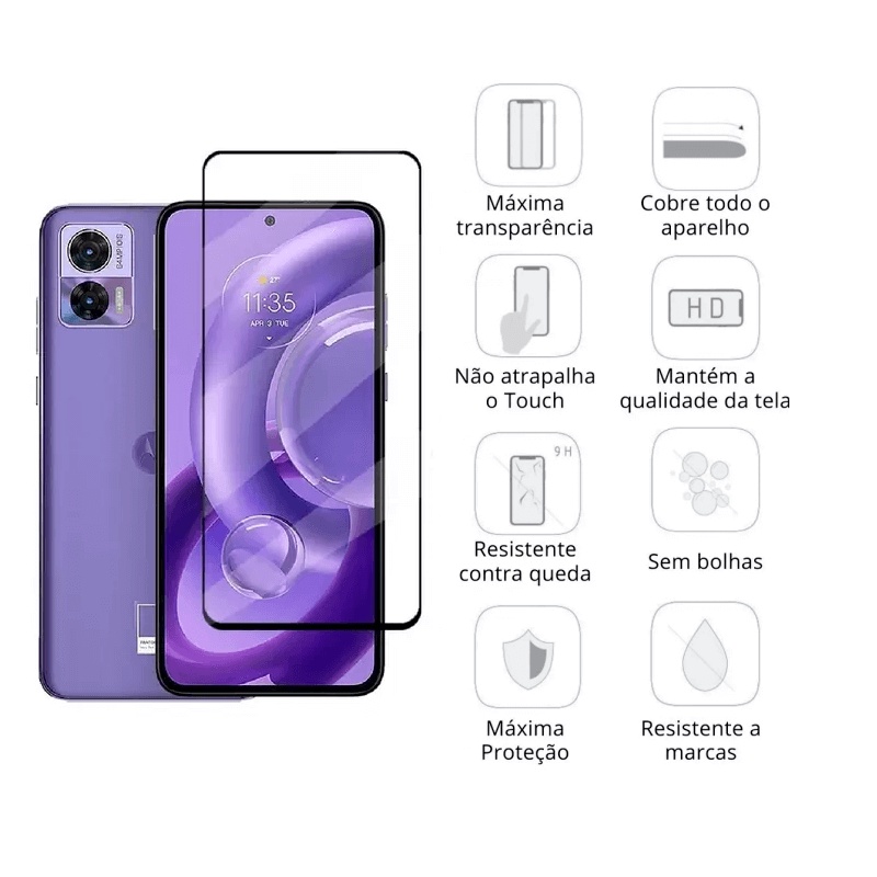 Pelicula de Vidro 21D Para Moto Edge 30 Neo | Shopee Brasil