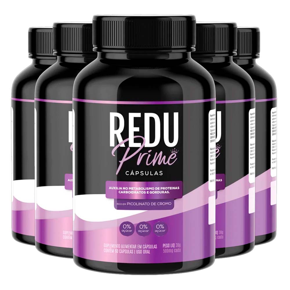 5 Potes - Reduprime Caps Suplemento Alimentar - 60 Caps | Shopee Brasil
