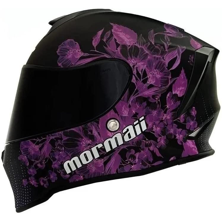 Capacete Mormaii M1 Fechado Echo Roxo Fosco Original + Narigueira ...