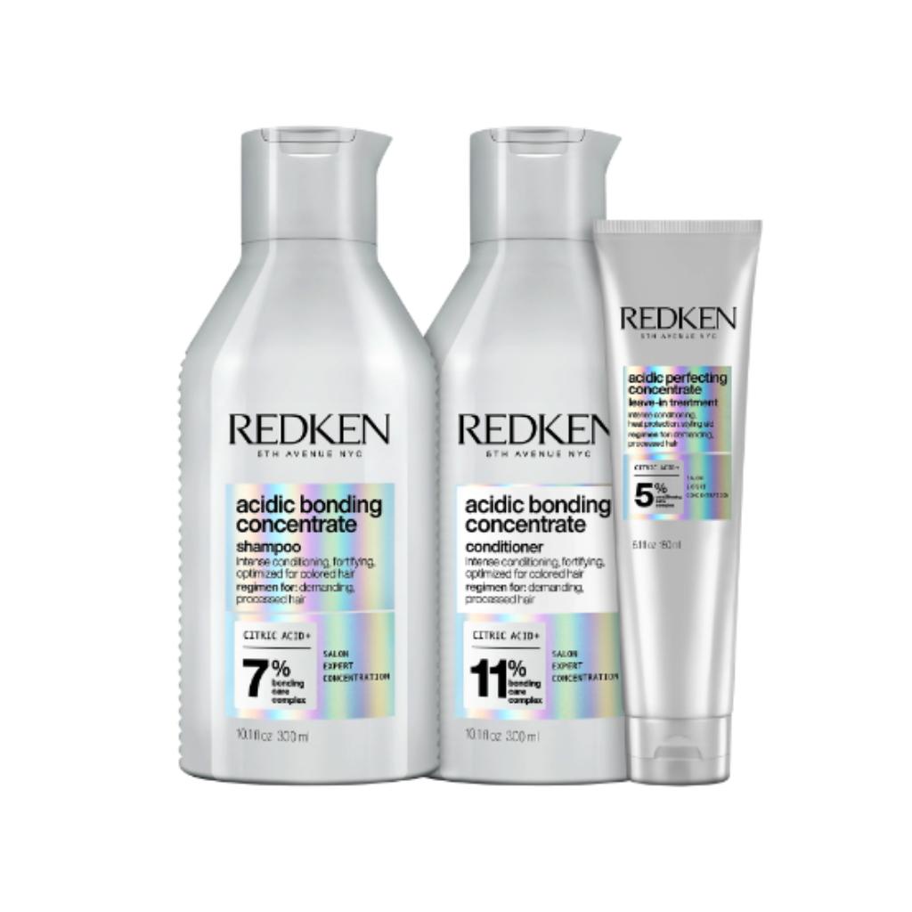KIT REDKEN ABC SHAMPOO 300ML + COND 300ML + LEAVE IN 150ML | Shopee Brasil