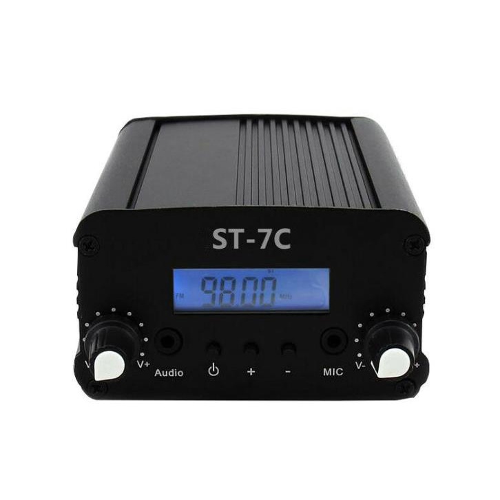 ST-7C 1W/7W 12V 3A 76-108MHZ Estação De Rádio De Transmissão Do ...