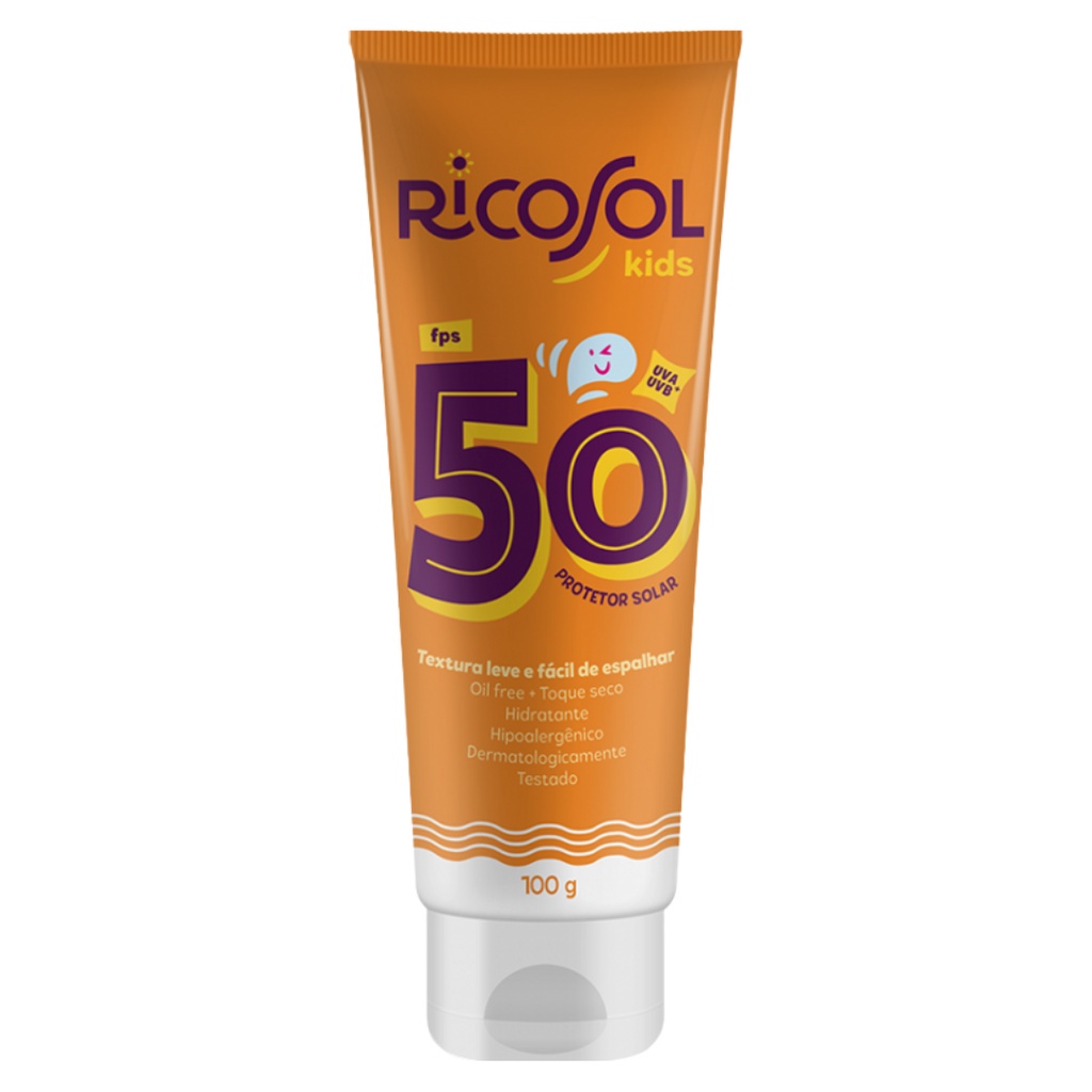Protetor solar KIDS fator 50 Ricosol | Shopee Brasil