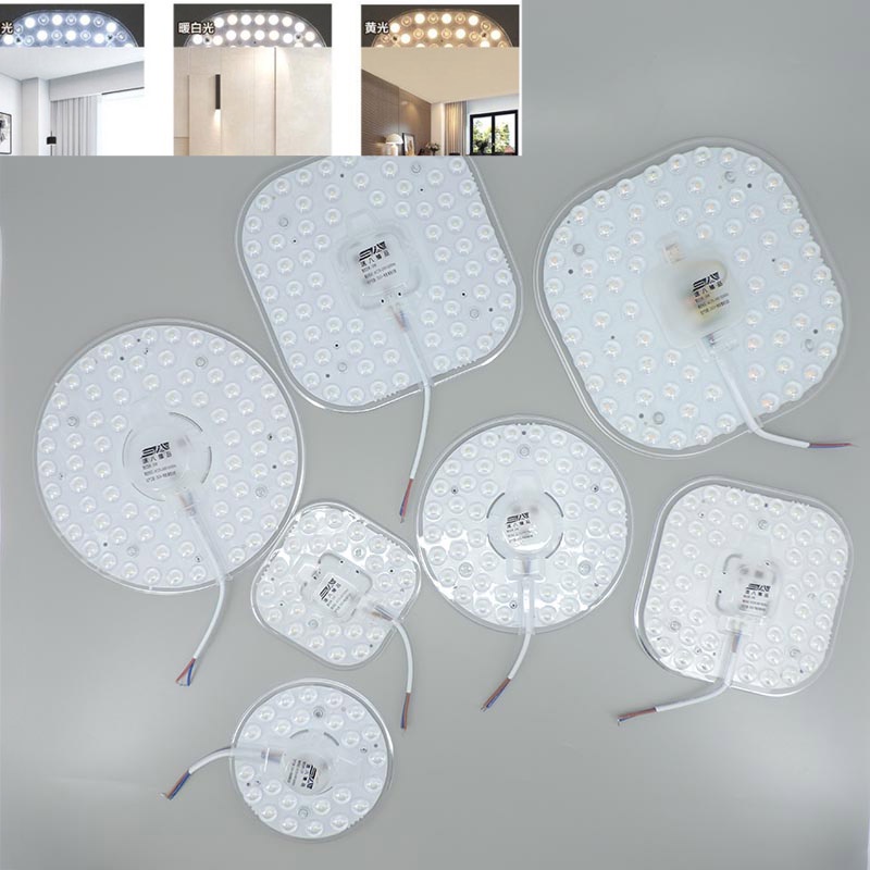 36W 24 12 LED Anel Painel Círculo Fonte De Luz Branca SMD2835 chips ...