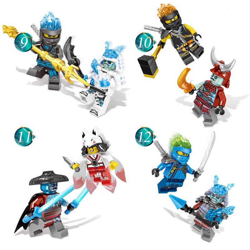 24 horas entrega de mercadorias 24 pcs Lego Ninjago Set Mini Boneca ...