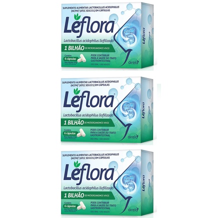 Kit 3uni Leflora 06 Comprimidos - Airela | Shopee Brasil
