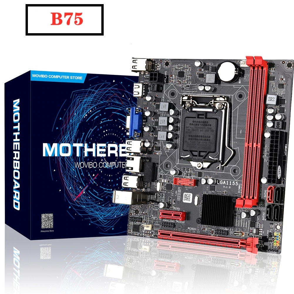 Placa Mãe H61- b75 PhX LGA - 1155 DDR3 I3 I5 I7 HDMI VGA | Shopee Brasil