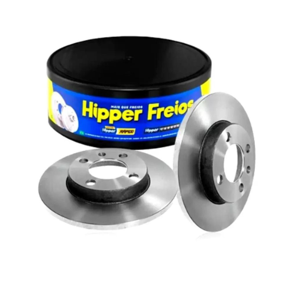 Par Disco de Freio Solido Hiper Freio Para VW Gol Voyage Paraty Saveiro Passat Santana HF01 ...