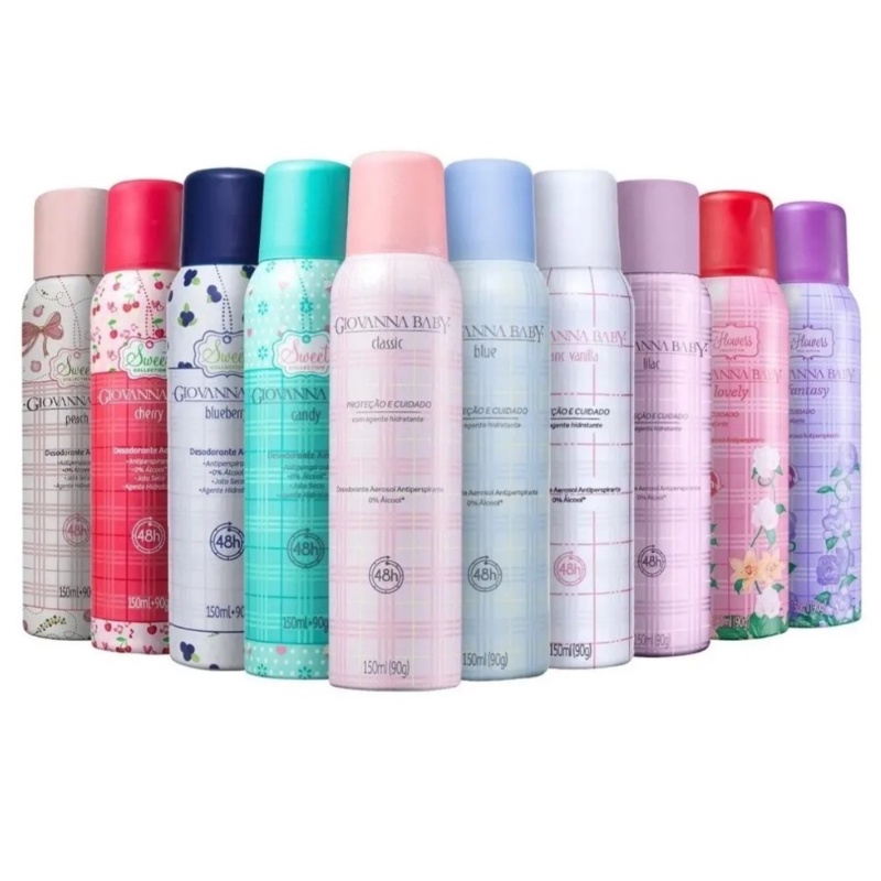 Desodorante Giovanna Baby Aerosol 150ml | Shopee Brasil