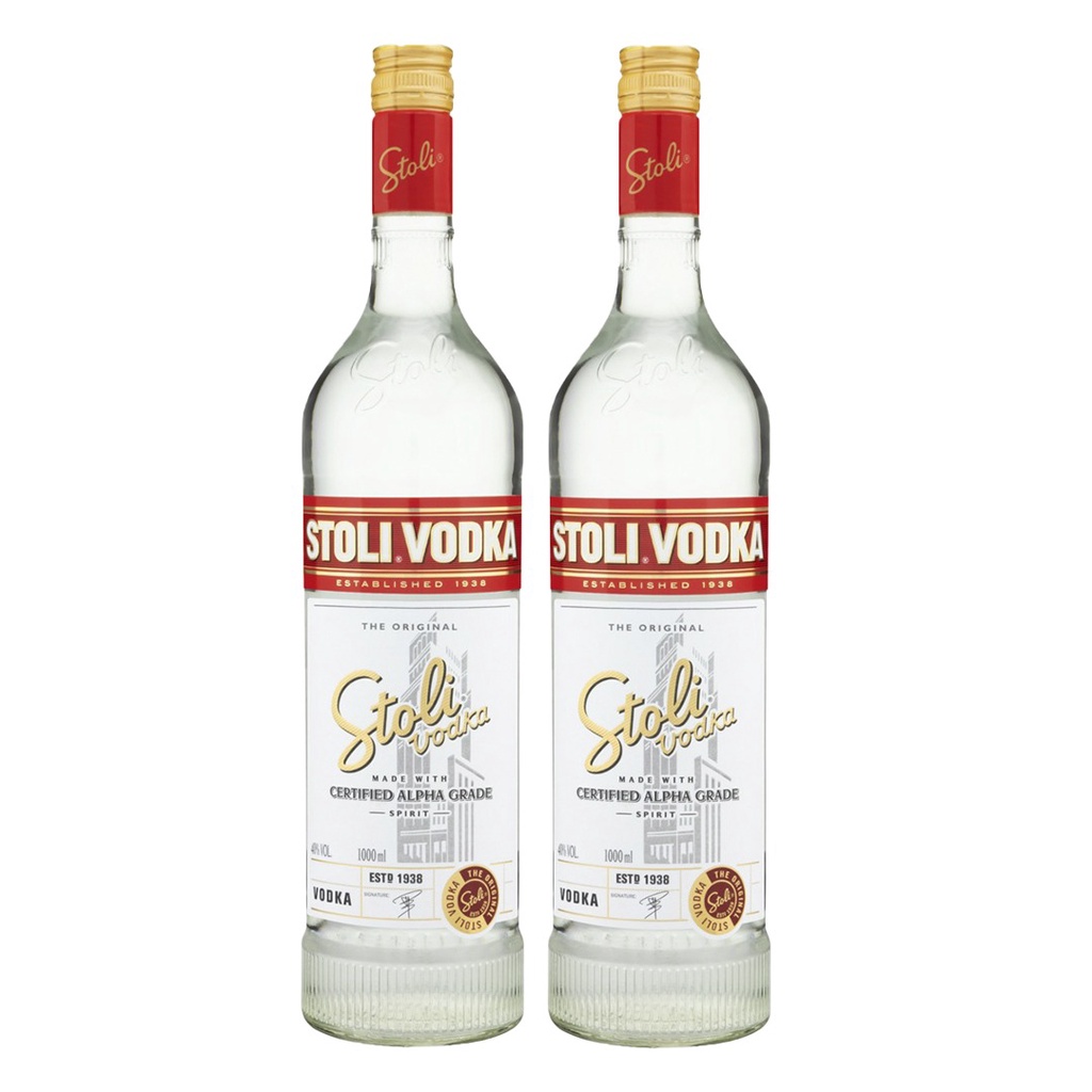 Kit 2 Garrafas Vodka Russa Stolichnaya 1 Litro | Shopee Brasil