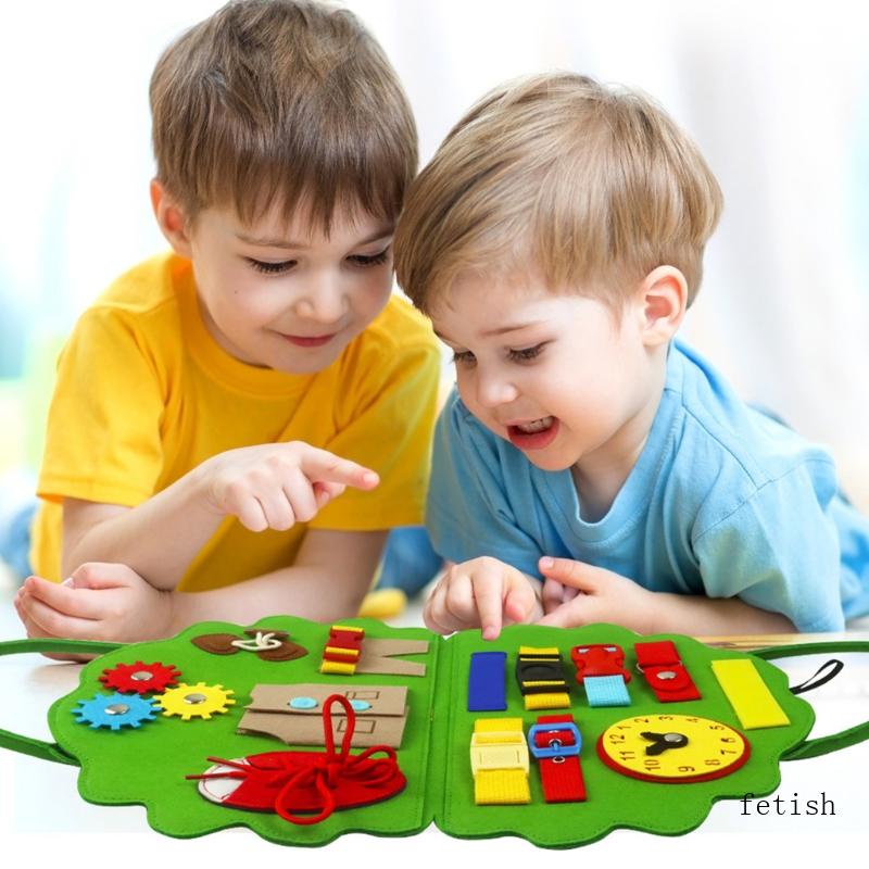 Fet Sensory Busy Board Game Toys for Kids Acima De 4 Anos De Idade Para ...