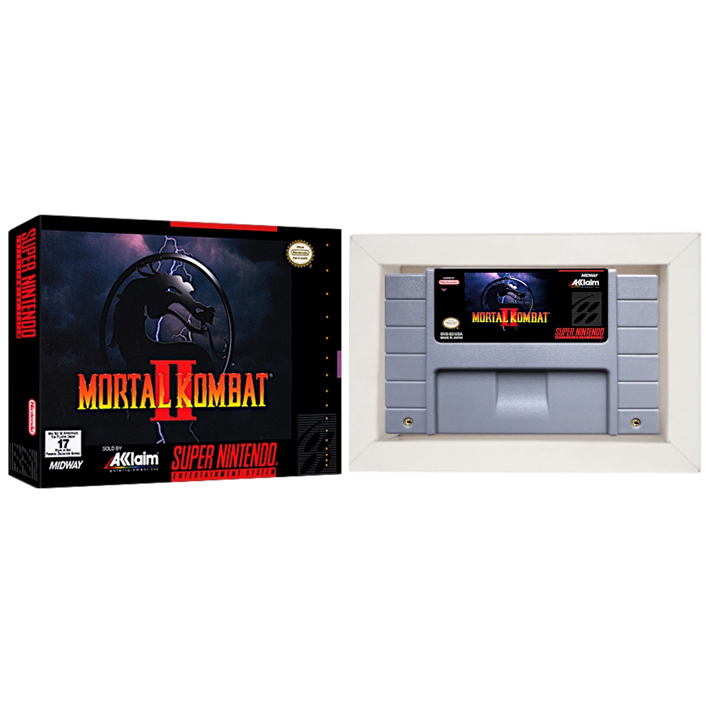 Mortal Kombat 2 Cartucho de Super Nintendo com Caixa e Berco snes | Shopee Brasil