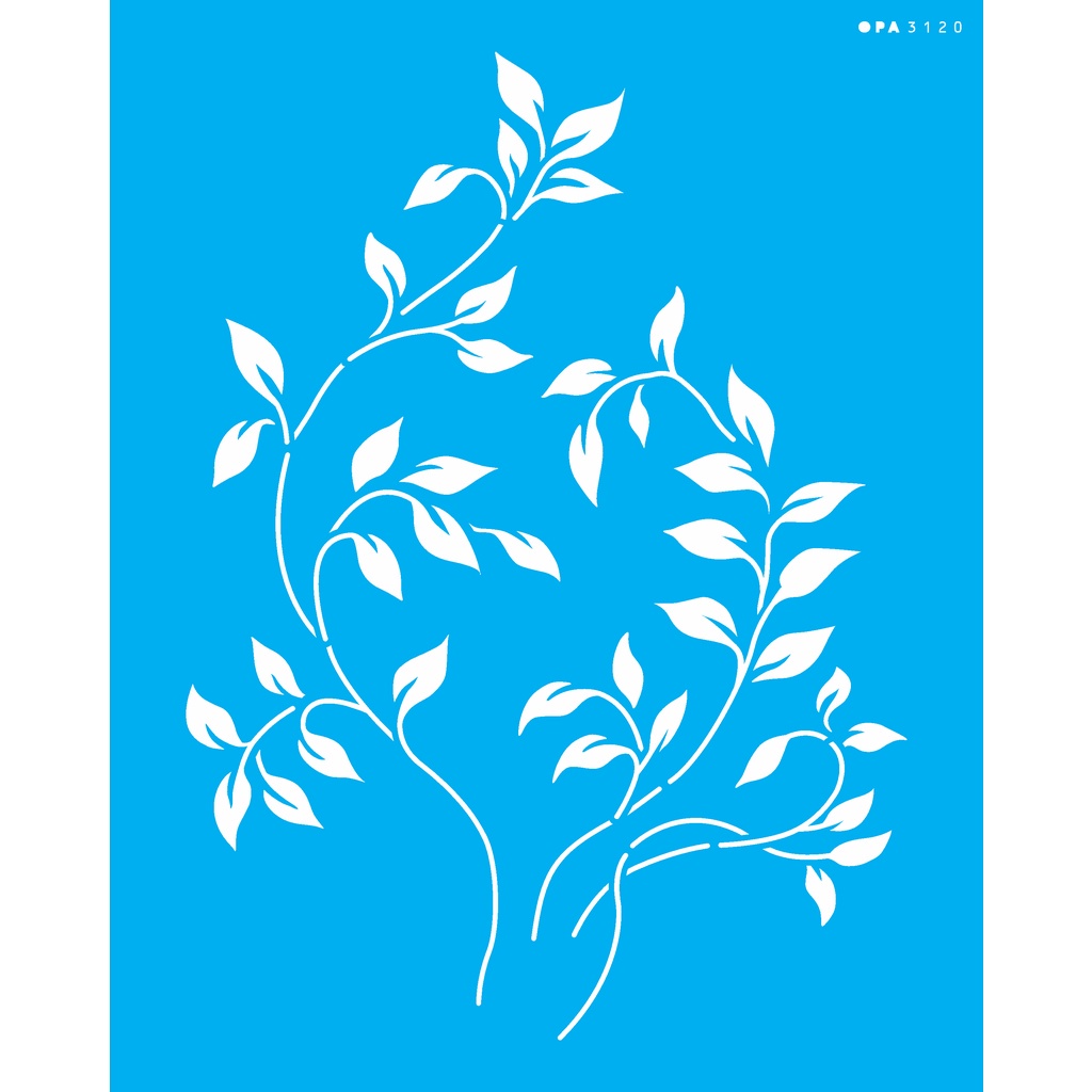 STENCIL FOLHAS IV 20x25 OPA 3120 | Shopee Brasil