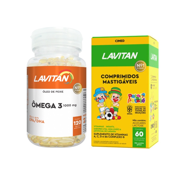 Lavitan Kids Mix De Frutas C/60 Comp Suplemento Alimentar + Lavitan ...