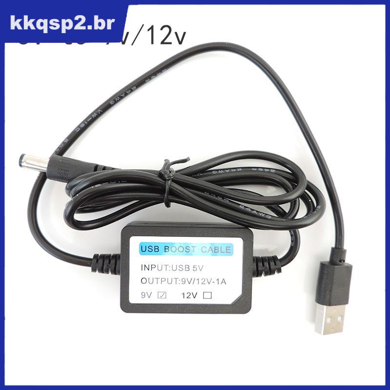 Cabo Conector USB Tipo Um Macho Power Boost 5V a 9V/12V 1A 5,5 X2,5mm Carregador Do Módulo Step ...