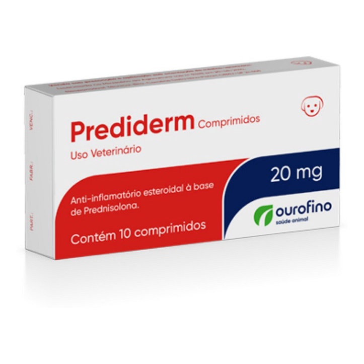 Prediderm 20mg Caixa Com 10 Comprimidos Anti Inflamatorio | Shopee Brasil