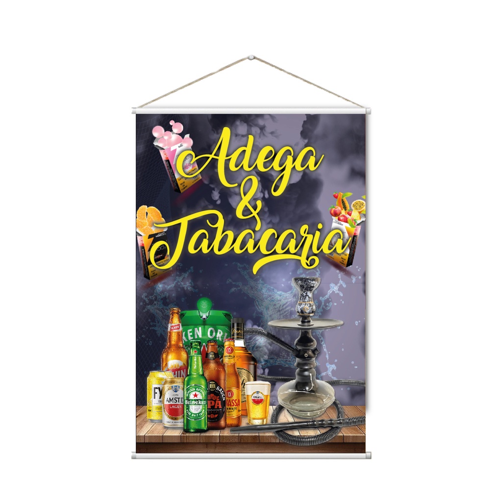 Placa Faixa Banner - Adega E Tabacaria 40x60 Cm | Shopee Brasil