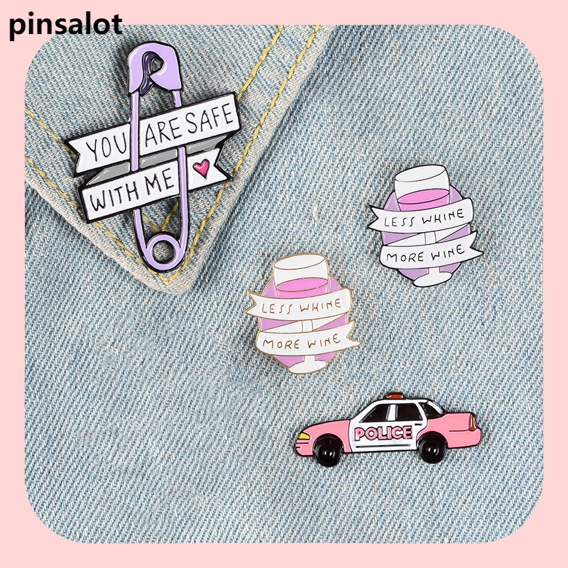 Broche Fofo De Esmalte Rosa Para Carros | Alfinetes De Lapela Papel De ...