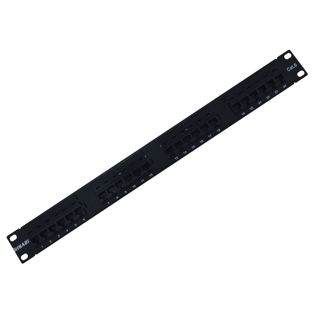 Patch Panel Universal 24 Portas CAT.6 Hikari | Shopee Brasil