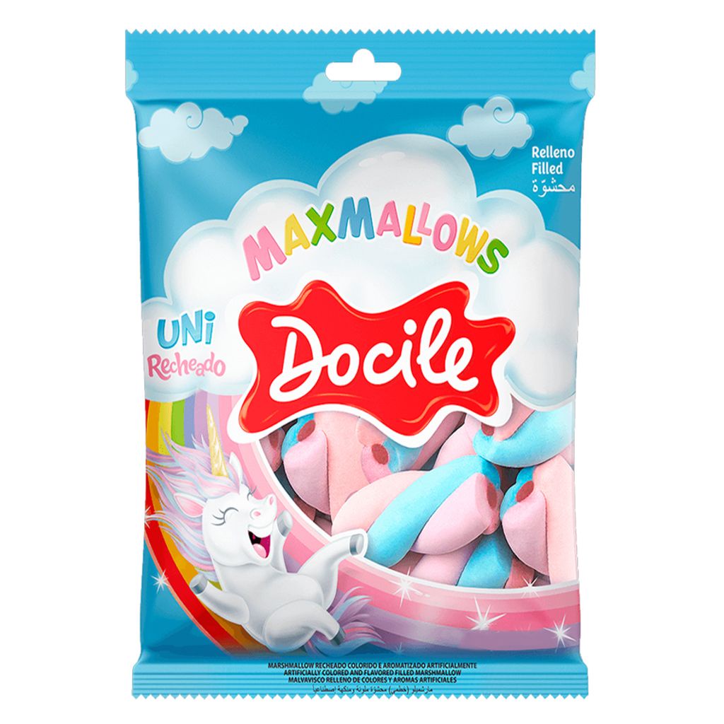 Marshmallow Twist Recheado Unicórnio Maxmallows 220Gr - Docile | Shopee ...
