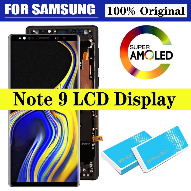 LCD Amoled original de 6,4 ''para Samsung Galaxy Note 9 Note9 SM-N960F/DS Display Touch Screen ...