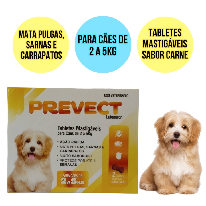 Anti Pulga Para Cachorro Pet Prevect Anti Pulgas Carrapatos e Sarnas ...