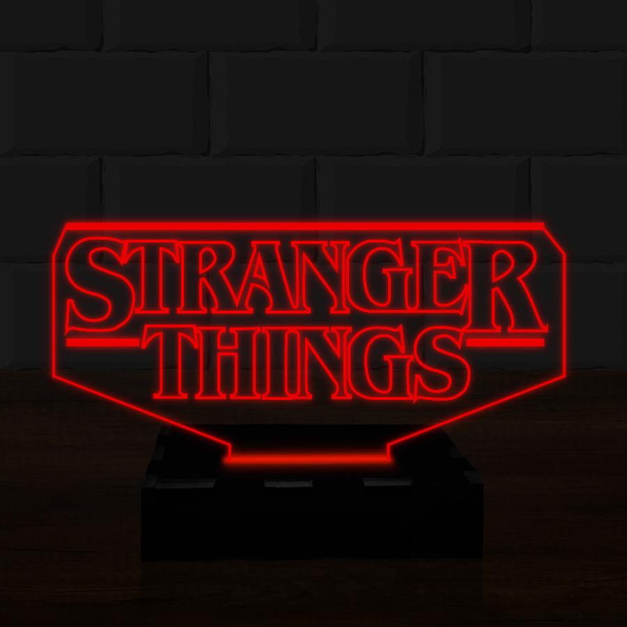Luminária Led 3D Stranger Things 16 Cores e Controle | Shopee Brasil