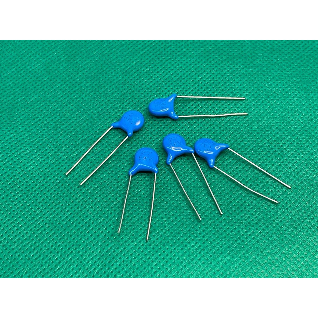 5x Capacitor Ceramico 27pf/6kv Epox 27j 6kv | Shopee Brasil