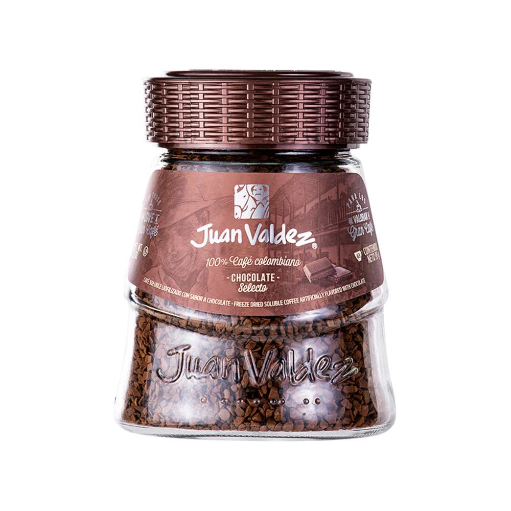 Cafe Soluvel Colombiano Juan Valdez Chocolate 95g | Shopee Brasil