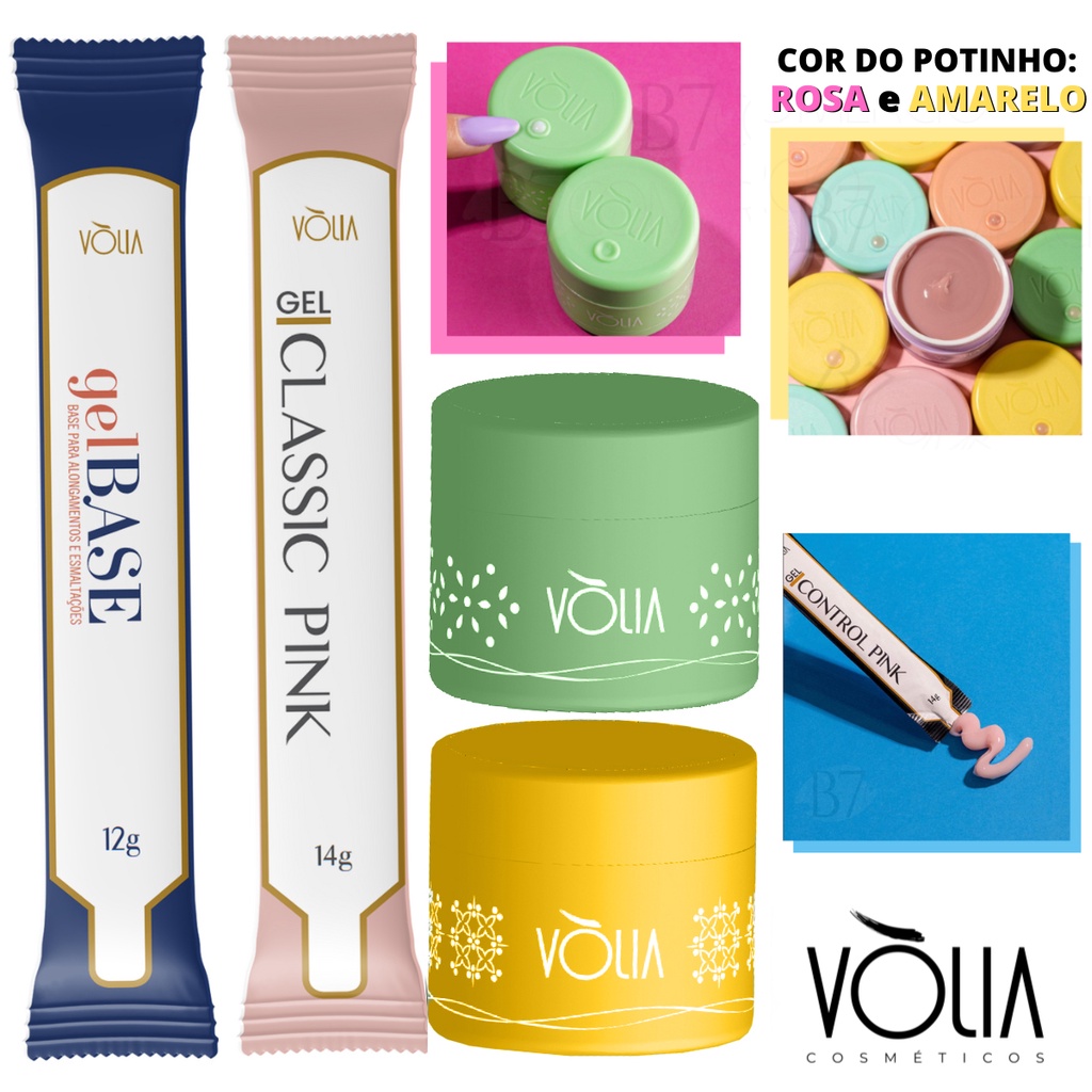 Kit Volia 2 Gel Refil Sachê + 2 Pote-eco Conjunto A Escolher | Shopee ...