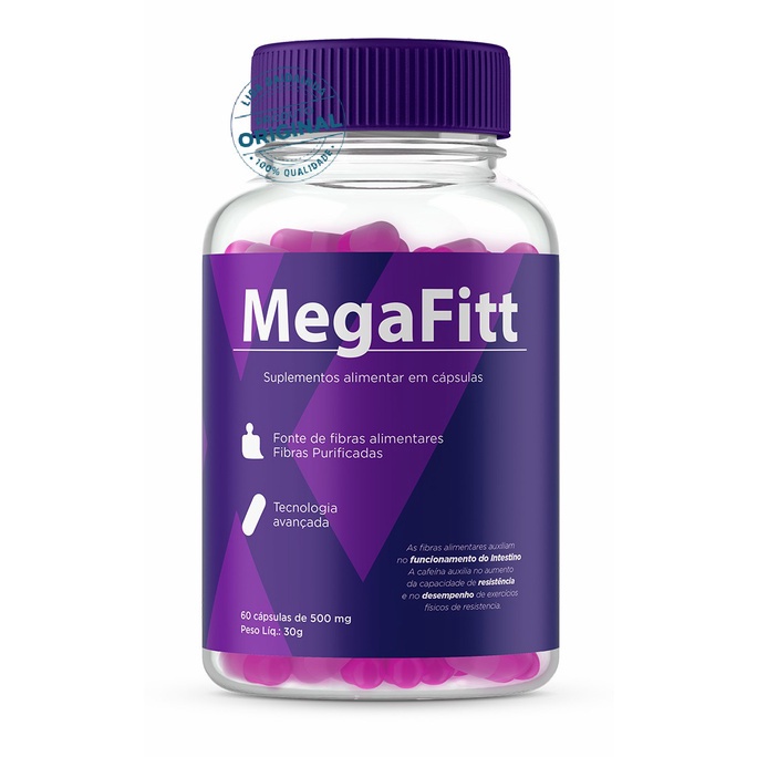 Mega Fitt - Auxiliar de Dieta - 60 Cápsulas - Suporte Nutricional ...