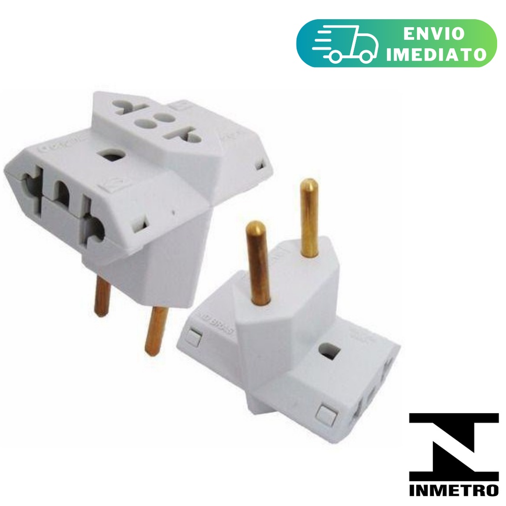 Adaptador Tomada T Multiuso Plug Elétrico 10A 20A Triplo Bob Esponja ...