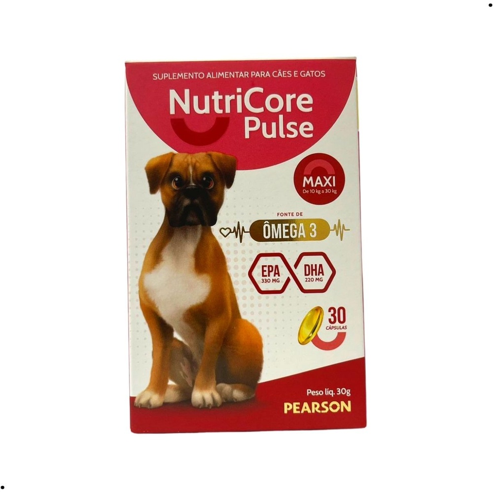 NutriCore Pulse Maxi Cães de 10kg a 30kg 30 Cápsulas | Shopee Brasil