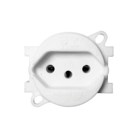 Modulo tomada piso perlex 20a 3 pinos branco | Shopee Brasil