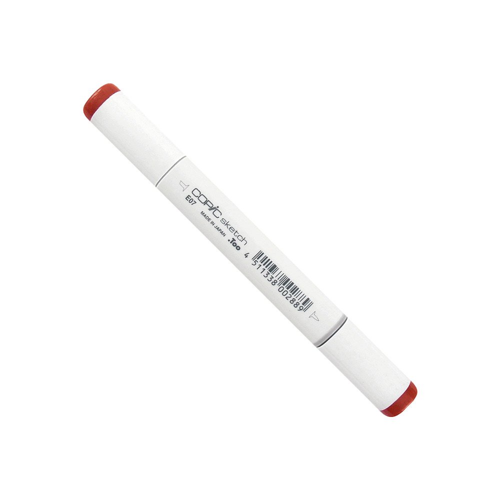 Marcador Para Desenho Copic Sketch E07 Light Mahogany | Shopee Brasil