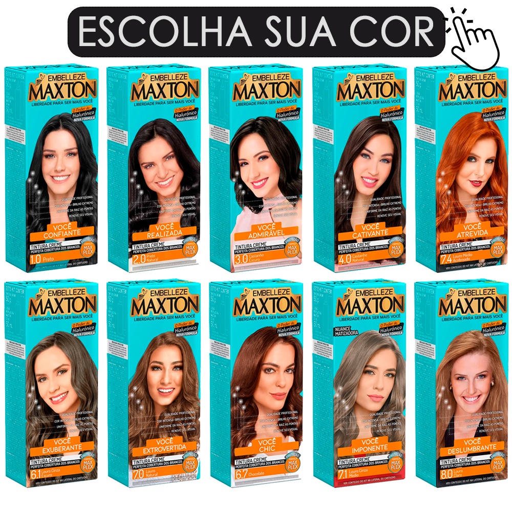 Kit Tintura Creme E Revelador Maxton Embelleze | Shopee Brasil
