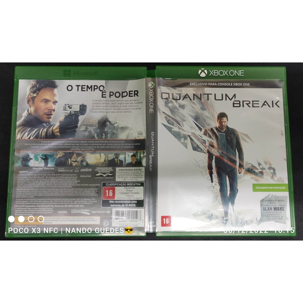 Jogo Quantum Break Xbox One Completo Mídia Física! | Shopee Brasil