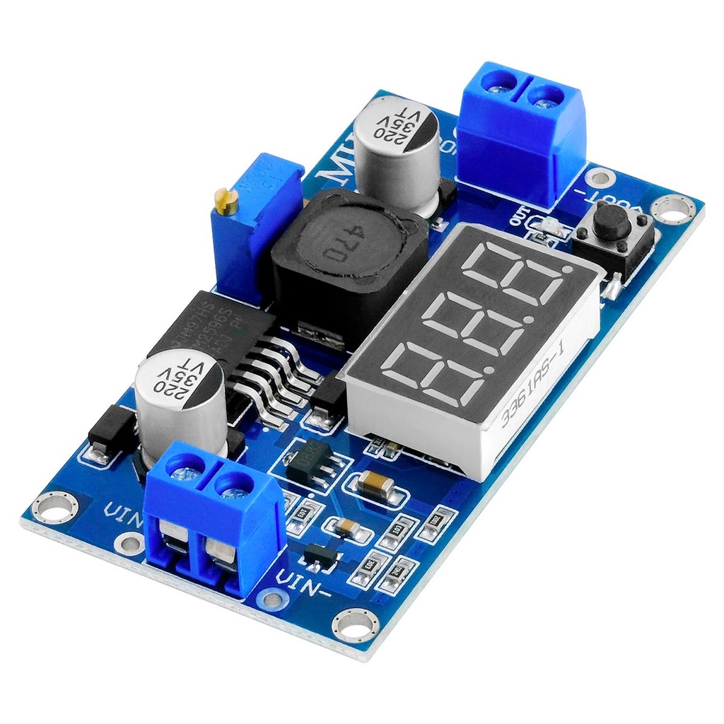Regulador De Tensão Step Down Ajustável Lm2596 Dc Dc Com Display