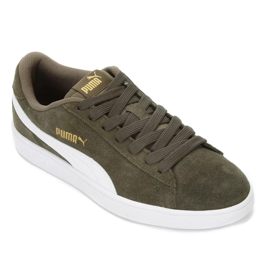 Puma Smash V2 Verde Musgo | Shopee Brasil