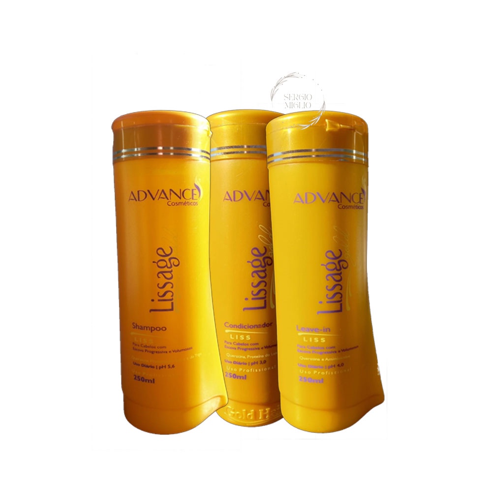 Linha De Manutenção Para Os Cabelos Lissage Gold Advance | Shopee Brasil