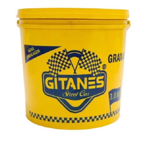 GRAXA GRAFITADA PARA ROLAMENTOS GITANES 3KG | Shopee Brasil