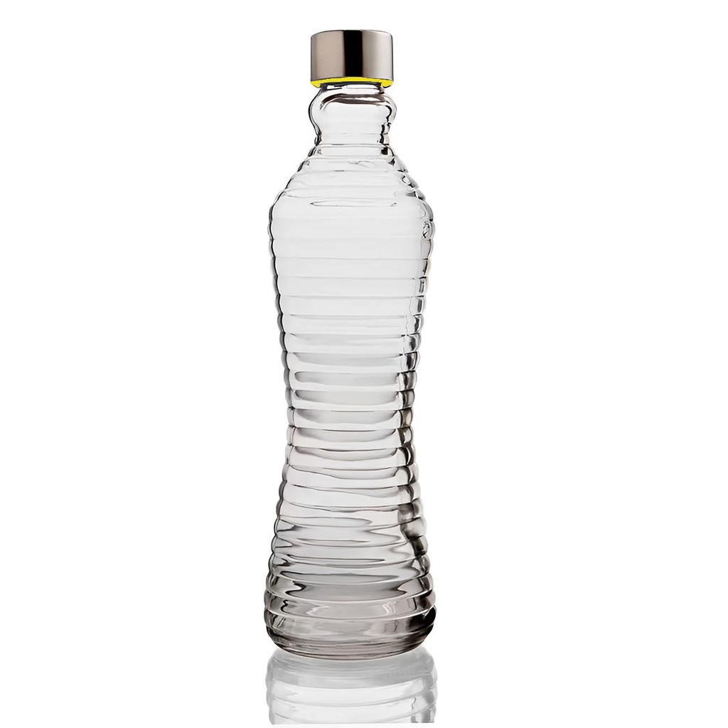 Garrafa De Água 1 Litro Vidro Com Tampa Fechamento Hermético | Shopee ...