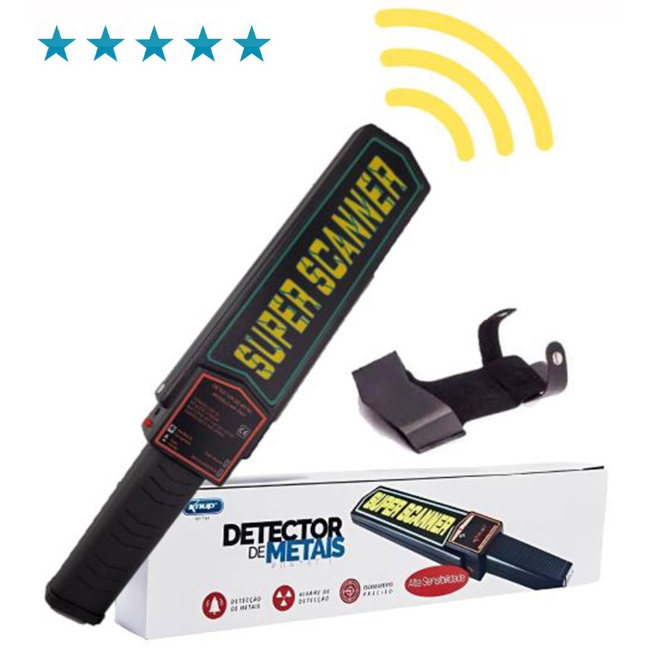 Detector De Metais Portatil Alta Sensibilidade Metal Scanner | Shopee ...