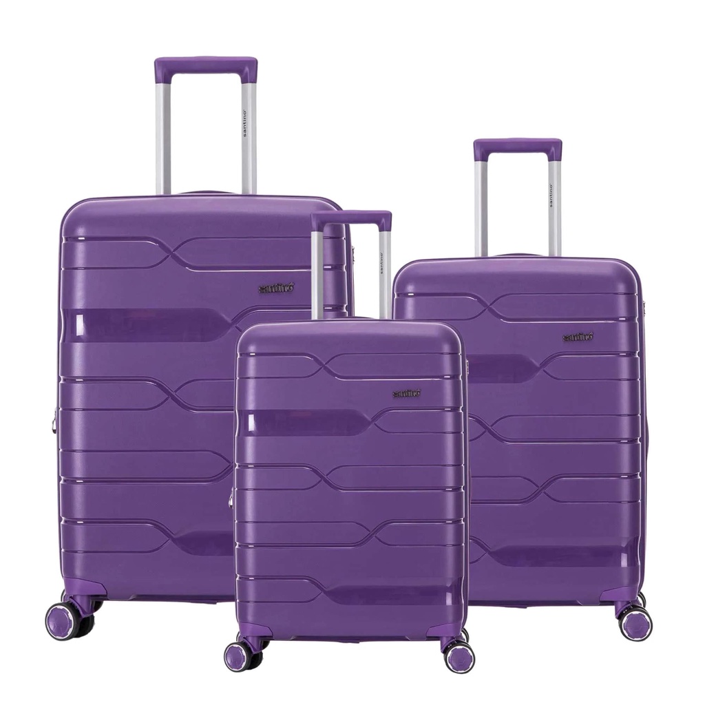 Kit Conjunto Mala Viagem Santino TAV501 Expansor Polipropileno 360 Tsa P M G | Shopee Brasil