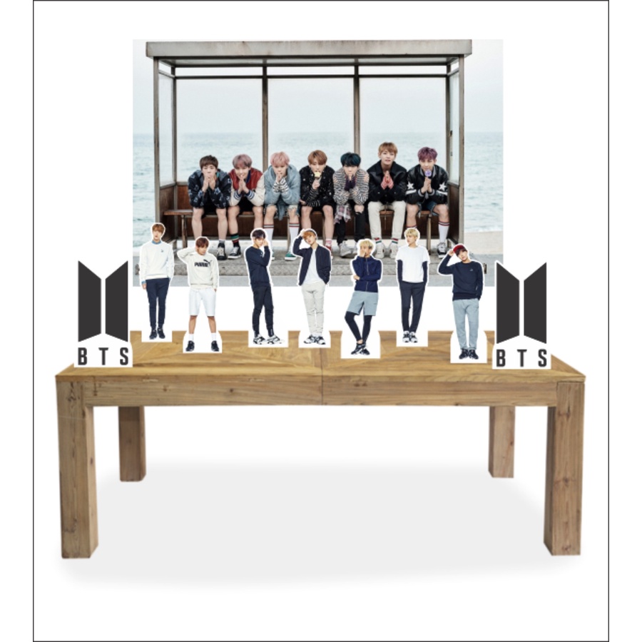 9 Display de mesa festa Bts Totem e cenário + Painel | Shopee Brasil