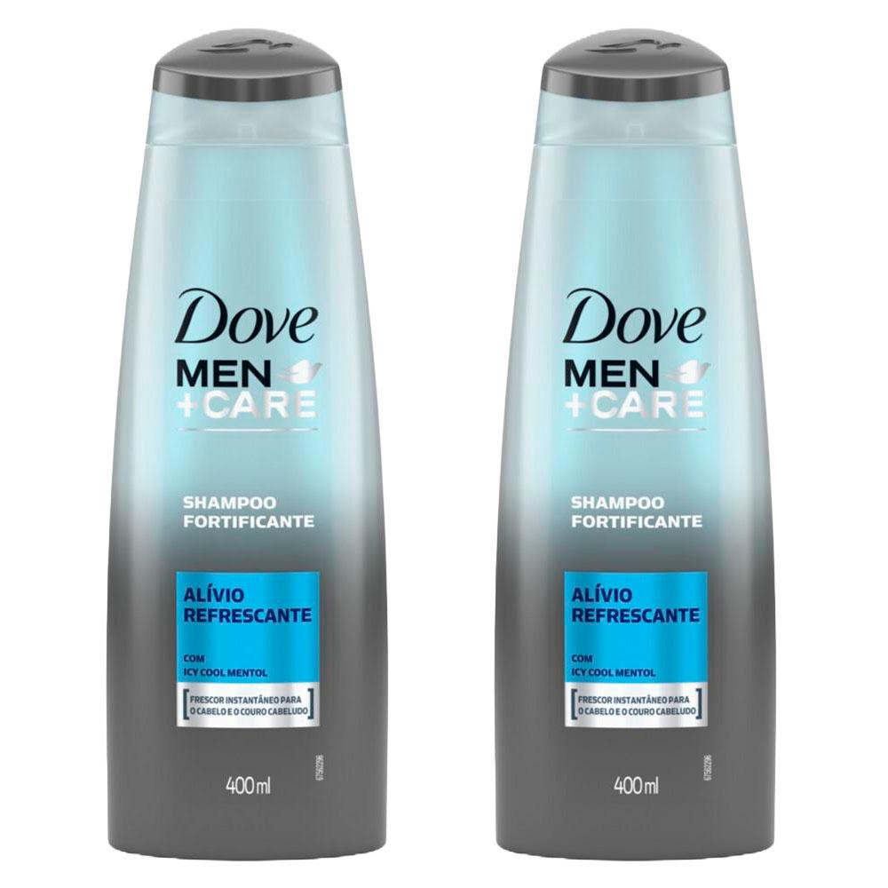 Kit 2 Shampoos Dove Men+Care Alívio Refrescante 400ml | Shopee Brasil
