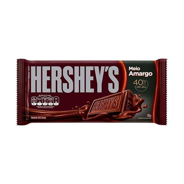 Barra de Chocolate Hersheys Meio Amargo 40% Cacau 92g | Shopee Brasil